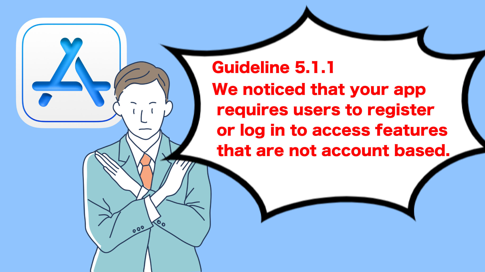 【Flutter iOS】Guideline 5.1.1 We noticed that your app requires users to register or log in to ...